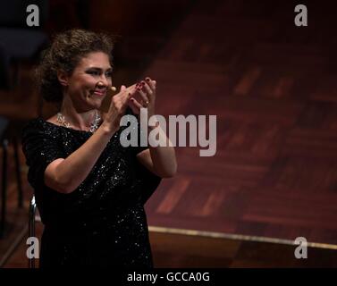 Geisenheim, Germany. 8th July, 2016. German soprano Annette Dasch ...