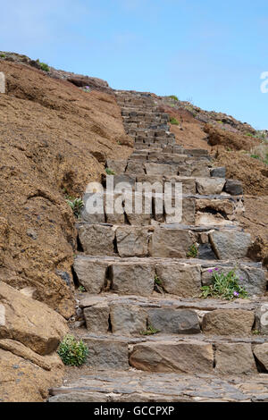 Rock stair steps in the mountain in QingChengShan, Sichuan Province ...