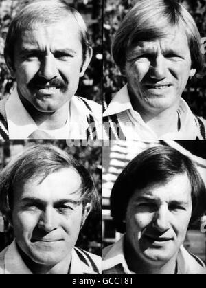Members of the Middlesex County Cricket Club (top left - right) Phil ...