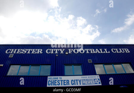 Soccer - Chester City Football Club Views Stock Photo - Alamy