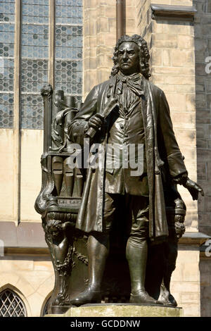 Leipzig, Germany – April 8, 2016. Carl Seffner's 1908 statue of Johann ...