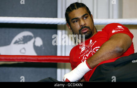 Boxing - David Haye Media Work Out - O2 Arena Stock Photo - Alamy