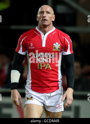 Former England Rugby player Gareth Chilcott with Lisa Potts during a ...