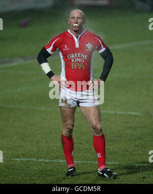 Former England Rugby player Gareth Chilcott with Lisa Potts during a ...
