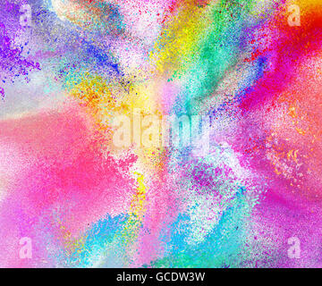 Abstract watercolor background image of mixed colorful spots of purple ...