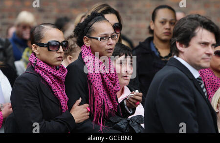 Tia Rigg funeral Stock Photo - Alamy