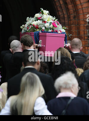 Tia Rigg funeral Stock Photo - Alamy