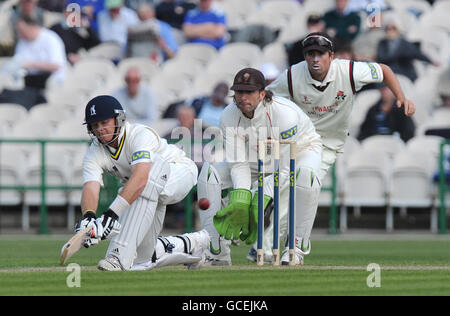 England batsman Ian Bell plays a shot during the Tri-Series One Day ...