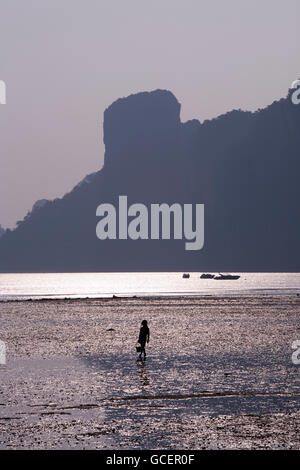 The nature of the coast of Thailand, cliffs near the sea, coastline and ...