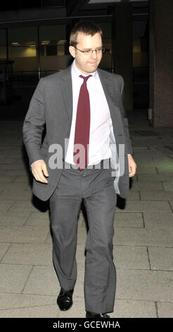 Andy Coulson Communications Director in the audience listening to David ...