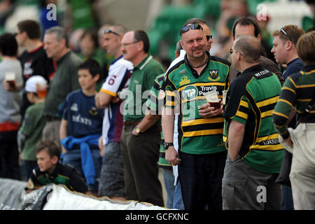 Northampton Saints fans prior to kick-off during the European Champions ...