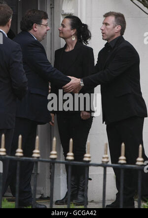 Irish former Taoiseach Brian Cowen during the inauguration ceremony of ...