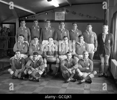 The Welsh team, back row, left to right: R Mitchell (Referee), Garfield ...