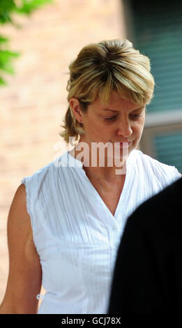 Chief Inspector Kim Molloy leaves Derby Crown Court where she was ...