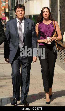 Ejup Ganic, a former Bosnian President, arrives with his children Emina ...