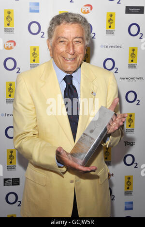 Tony Bennett at the O2 Silver Clef Awards 2010 at the London Hilton in ...