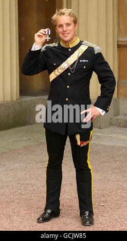 Captain Rowley Gregg, from the Light Dragoons, holds the Military Cross ...