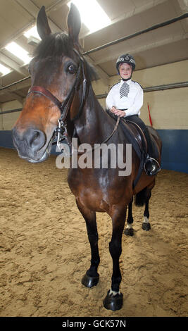 Kimberley Durrant aged 10, from Pontypool in Gwent, Wales during her ...