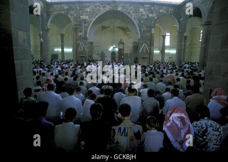 the omar mosque in the town of Bosra in Syria in the middle east Stock ...