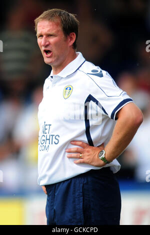 Hartlepool United manager Simon Grayson and Neil McDonald during the ...