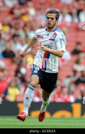 MIRALEM PJANIC OLYMPIQUE LYON EMIRATES STADIUM LONDON ENGLAND 01 August ...