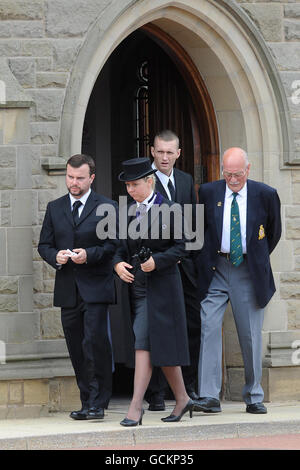 Brother Angus Moat (left) and uncle Charlie Alexander (centre) during ...