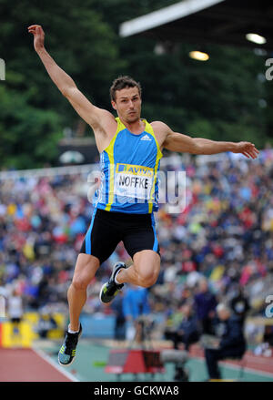Australia's Chris Noffke in action during the mens long jump at the ...