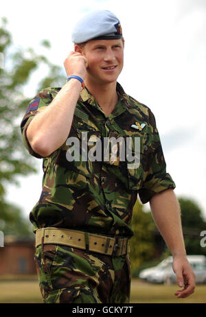 Prince Harry at RAF Honington in Suffolk where he presented a new ...