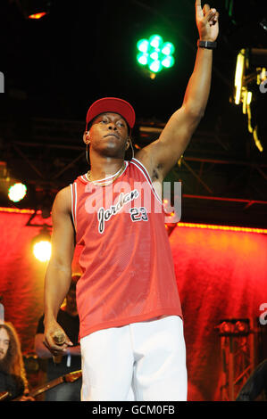 Lovebox Weekender - London. Dizzee Rascal performing on stage at the ...