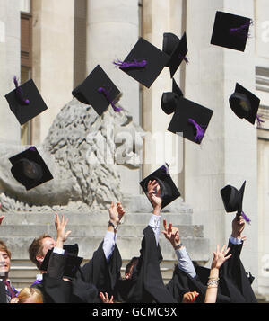 Portsmouth University students celebrate their graduation in Guildhall ...