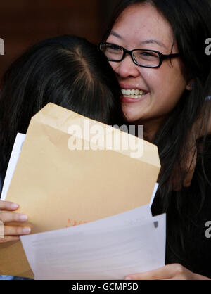 Heather Chung sheds a tear as she reads her A-level results of 2A*'s ...