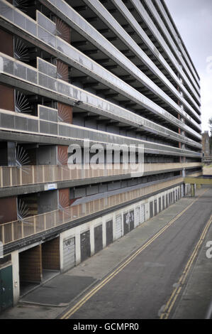 A general view of the Heygate Estate, a large housing estate in ...