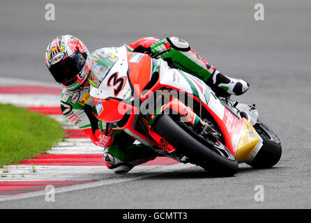 Motor Racing - British Super Bikes at Donnington. Jamie Whitham during ...