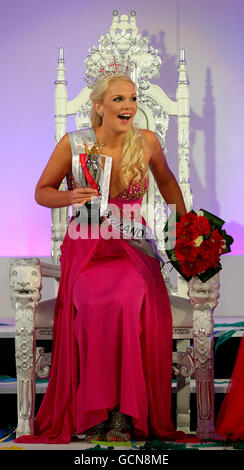 Jessica Linley reacts as she is crowned Miss England with runner-up ...