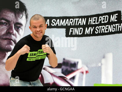 Former British Masters lightweight champion Gary McArthur (left), boxer ...