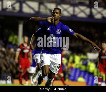 JERMAINE BECKFORD CELEBRATES LIVERPOOL V EVERTON LIVERPOOL V EVERTON ...