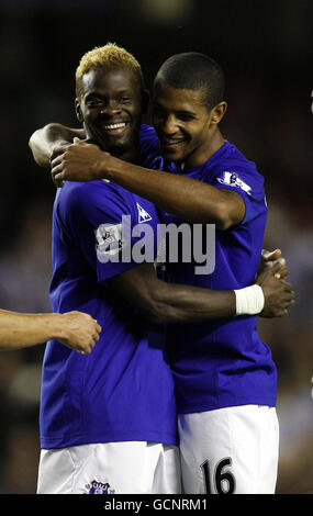 JERMAINE BECKFORD CELEBRATES LIVERPOOL V EVERTON LIVERPOOL V EVERTON ...