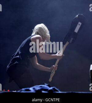 Ritzy Bryan of The Joy Formidable performing live on stage at the ...