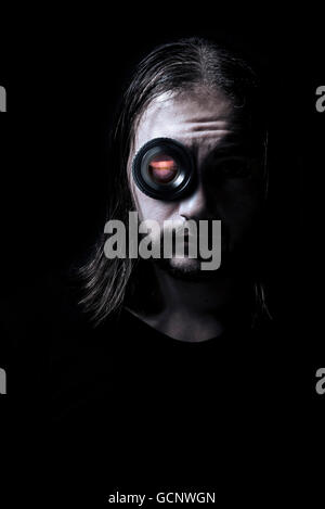 abstract robot eye background Stock Photo - Alamy