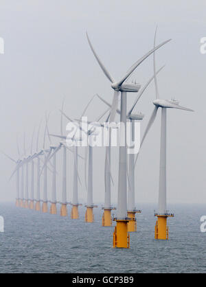 Thanet wind farm opened Stock Photo - Alamy