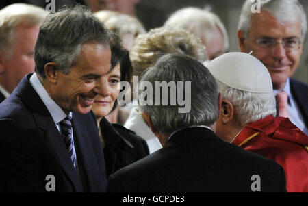 Pope Benedict XVI greets former British Prime Minister Baroness ...