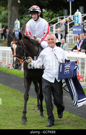 Jockey Wayne Lordan after winning the Coventry Stakes during day one of ...