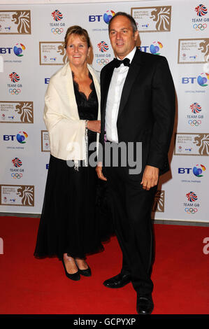 Sir Steve Redgrave and wife Ann Redgrave attending the BT Sport ...