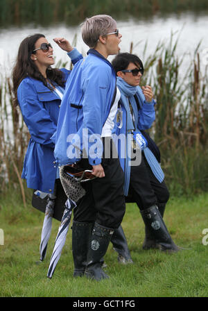 Holly Sweeney, Rory McIlroys girlfriend, watches his match Stock Photo ...