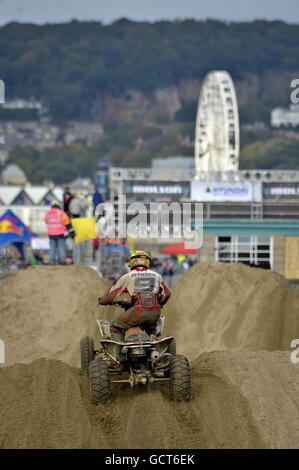 A quad bike rider on Weston-super-Mare beach during the Adult Quad ...