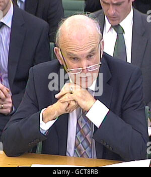 Business Secretary Vince Cable gives evidence to the Commons Business ...