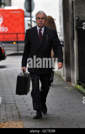 Westminster Coroner Dr Paul Knapman arrives at the scene of the St ...