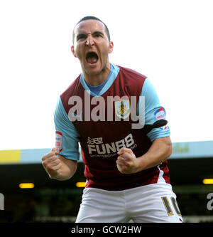 Burnley's Martin Paterson celebrates his goal during the Coca-Cola ...