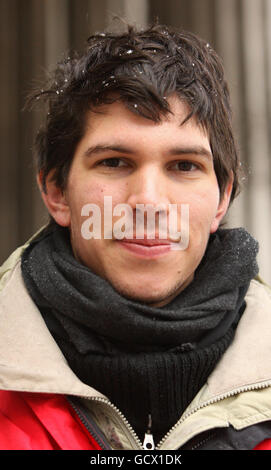 Mark Bergfeld, of the Education Activist Network, leads a demonstration ...