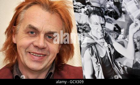 Brian Balmer at his home in Gin Pit Village, Lancashire, holding a ...